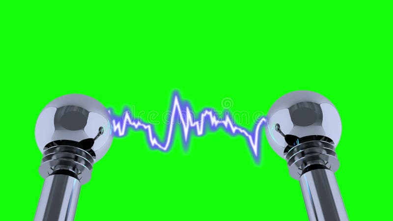 Tesla Device 4K, Green Screen, Seamless Loop. Stock Video - Video of ...