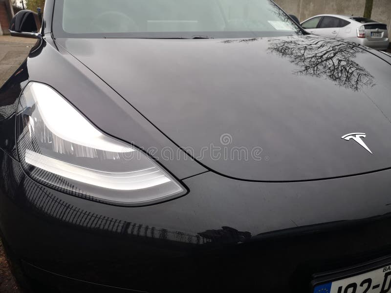 Tesla, Electric Car, Design, Model 3 Editorial Photography - Image of ...