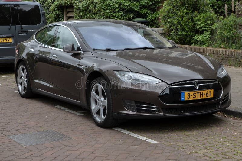 Tesla Model S at Amsterdam the Netherlands 7-5-2025 Editorial Image ...