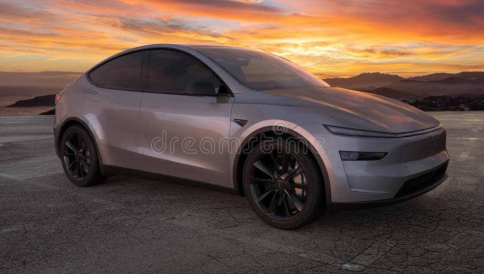 Tesla Model Y Long Range Awd Stock Photos - Free & Royalty-Free Stock ...