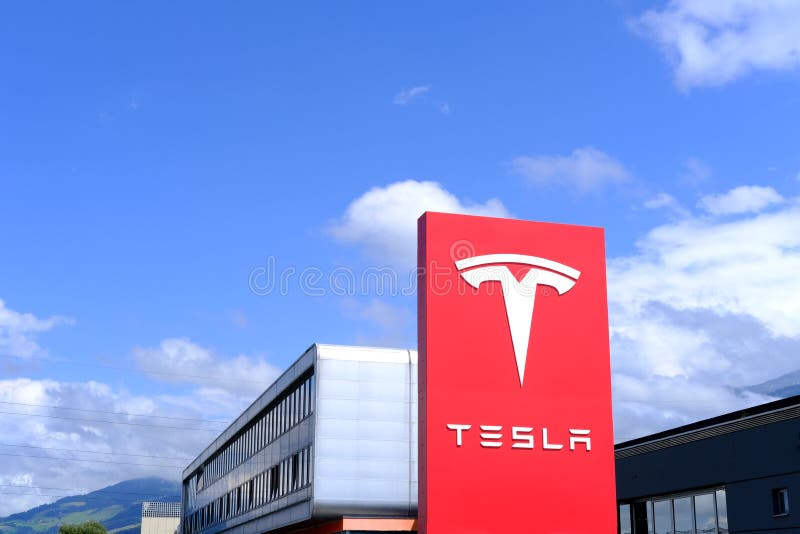 Tesla Office Amerikanisches Unternehmen Elektroauto Hersteller Elon