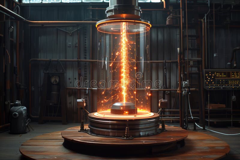 Tesla S Electromagnetic Pyramid Stock Illustration - Illustration of ...