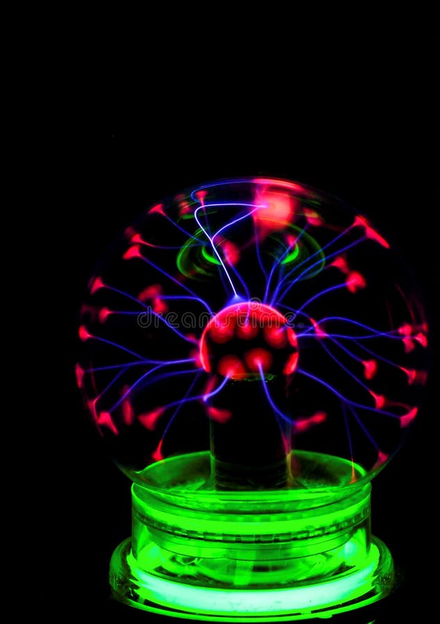 Tesla sphere stock image. Image of ball, lamp, glow - 215889309