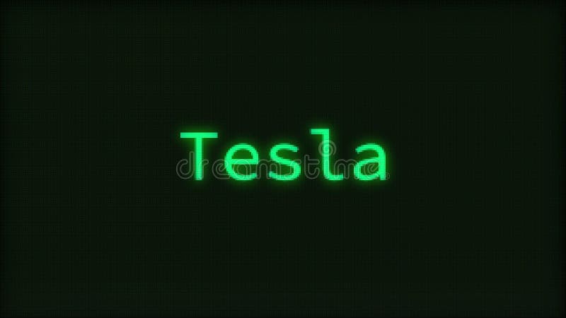 Tesla, Typing Text, Retro Computer Screen Stock Video - Video of ...
