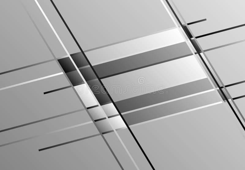 Tessallation, Mosaic Abstract Grayscale, Black and White and Geometric ...