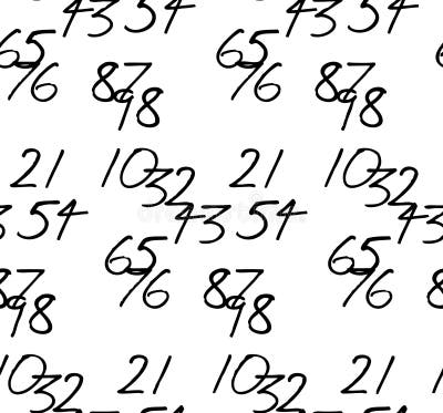 Tessellated Handwritten Numbers Stock Illustrations – 1 Tessellated ...