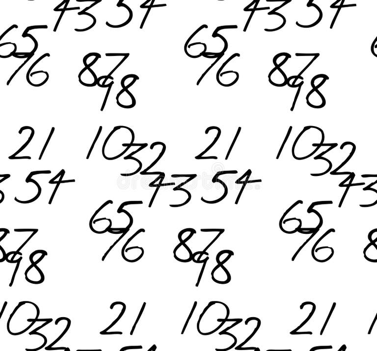 Tessellated Handwritten Numbers Stock Illustrations – 1 Tessellated ...