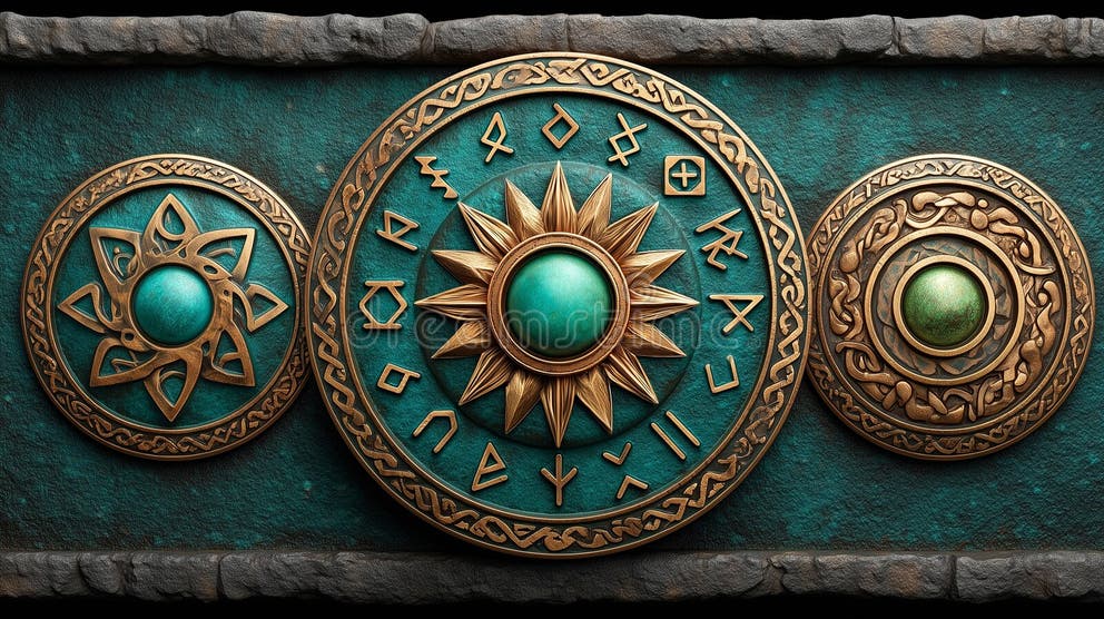 Seamless Dragon Scale Pattern with Arcane Sigils Embossed on Black ...