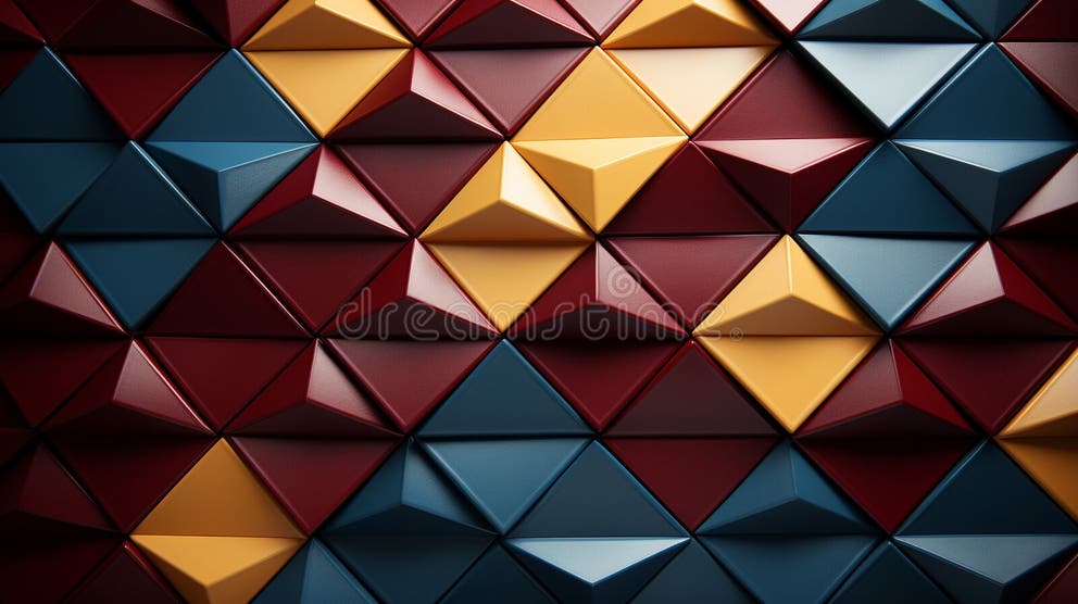 Tessellating Triangles: Abstract Patterns with Equilateral Shapes Stock ...