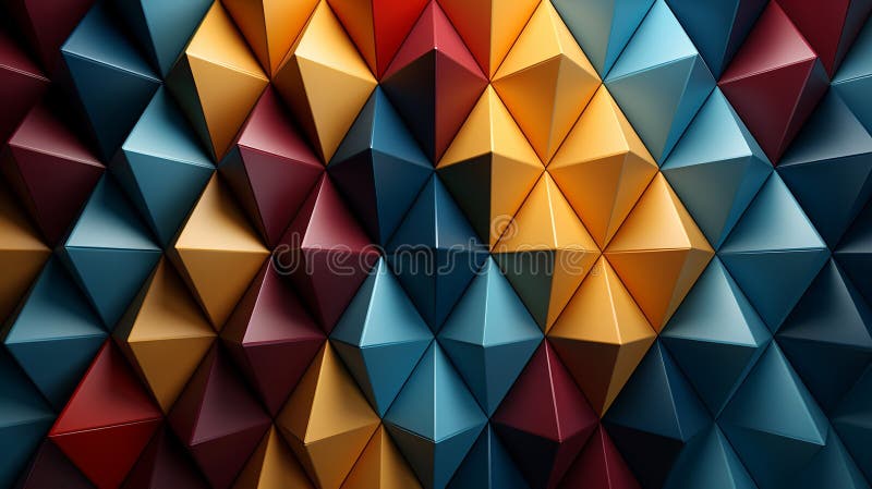 Tessellating Triangles: Abstract Patterns with Equilateral Shapes Stock ...