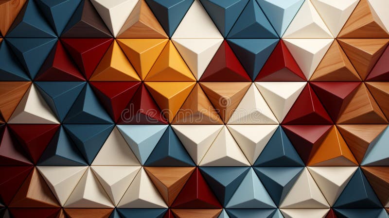 Tessellating Triangles: Abstract Patterns with Equilateral Shapes Stock ...