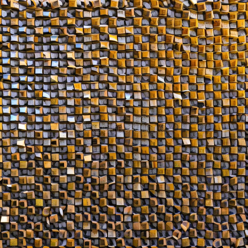 A Tessellation of Bees in Various Sizes and Colors, Buzzing in ...