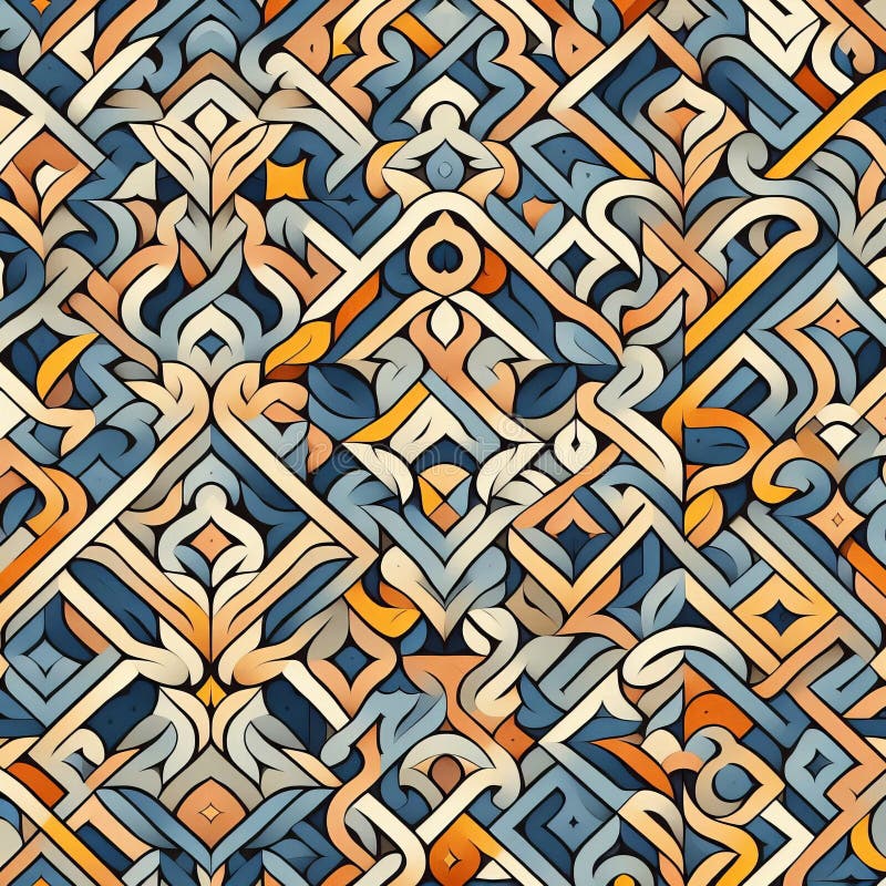 Tessellation a Repeating Pattern of Shapes Fitting Together Perf Stock ...