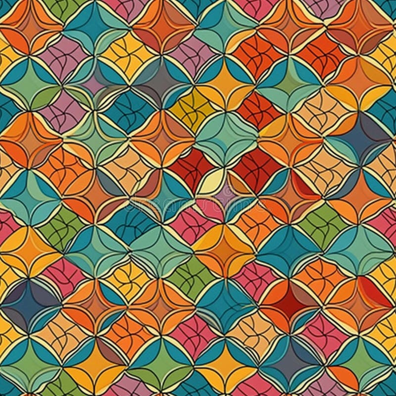 Tessellations Pattern Background Texture Design, Wallpaper, Seamless ...