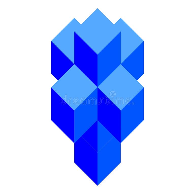 Tesseract aka Hypercube stock illustration. Illustration of tesseract ...