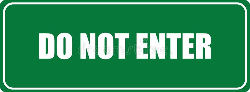 Do Not Enter without Permission Icon No Entry Prohibited Stock Vector ...