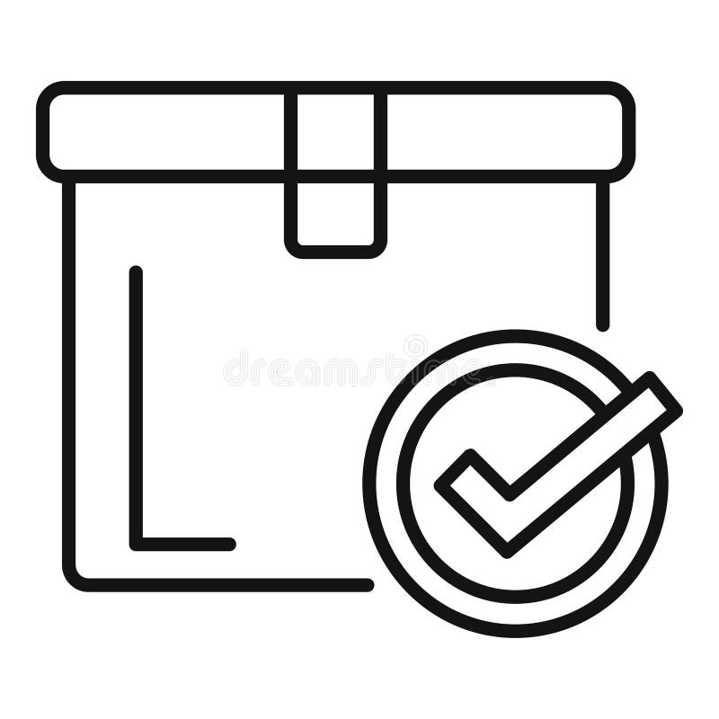 Test Box Control Icon Outline Vector. Carton Law Rule Stock Vector ...