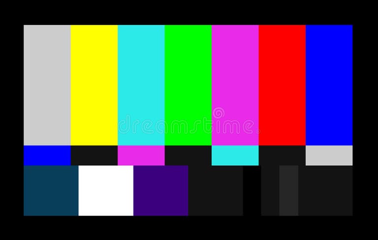 Test Card for Computer Screen Stock Vector - Illustration of television ...