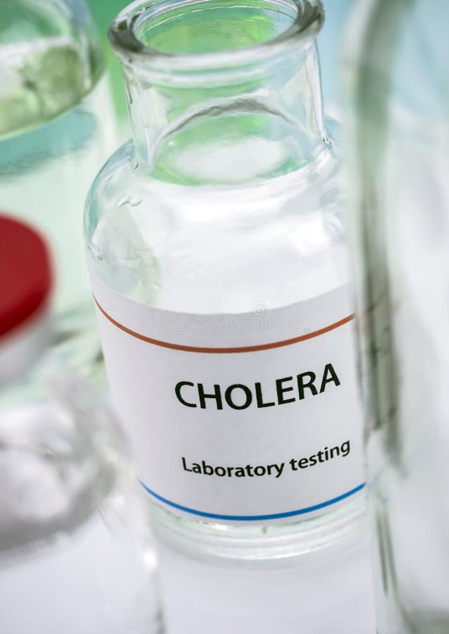 Test Cholera in Laboratory, Conceptual Image Stock Photo - Image of ...