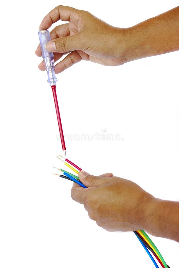 Test a connection stock image. Image of wires, instrument - 15634325