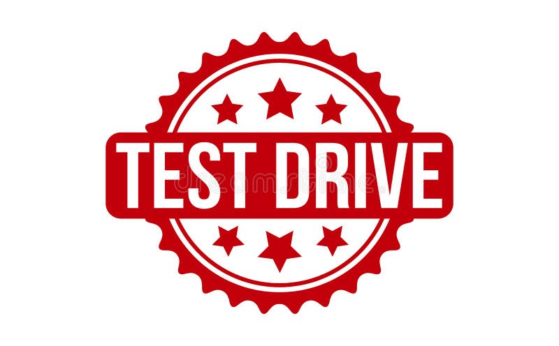 Test Drive Rubber Stamp. Red Test Drive Rubber Grunge Stamp Seal Vector ...