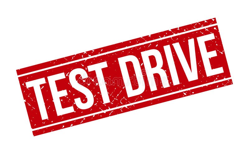 Test Drive Rubber Stamp. Red Test Drive Rubber Grunge Stamp Seal Vector ...