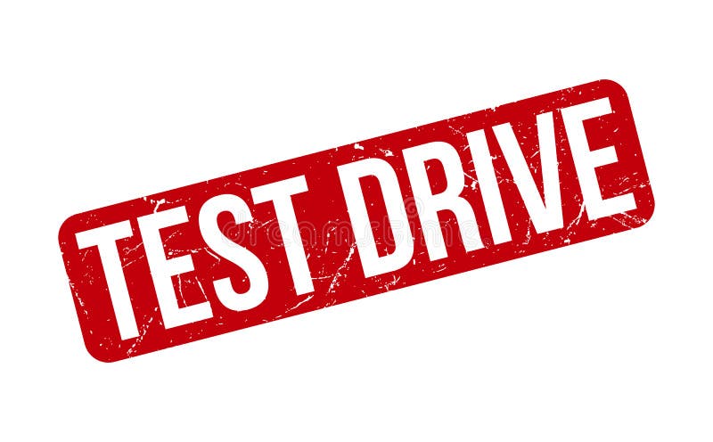 Test Drive Rubber Stamp. Red Test Drive Rubber Grunge Stamp Seal Vector ...