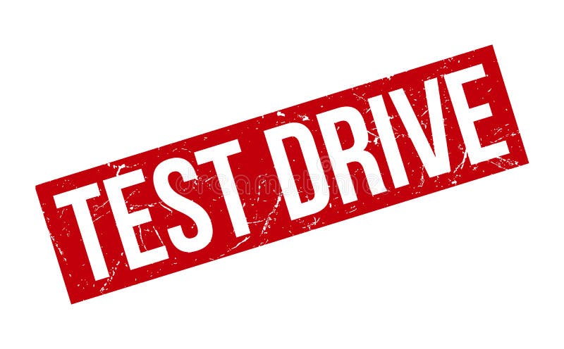 Test Drive Rubber Stamp. Red Test Drive Rubber Grunge Stamp Seal Vector ...