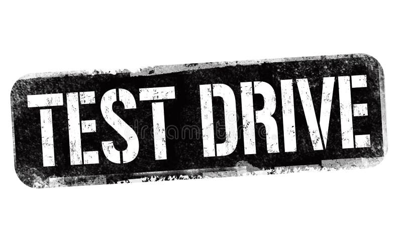 Test Drive Vector Information Sign Stock Vector - Illustration of label ...