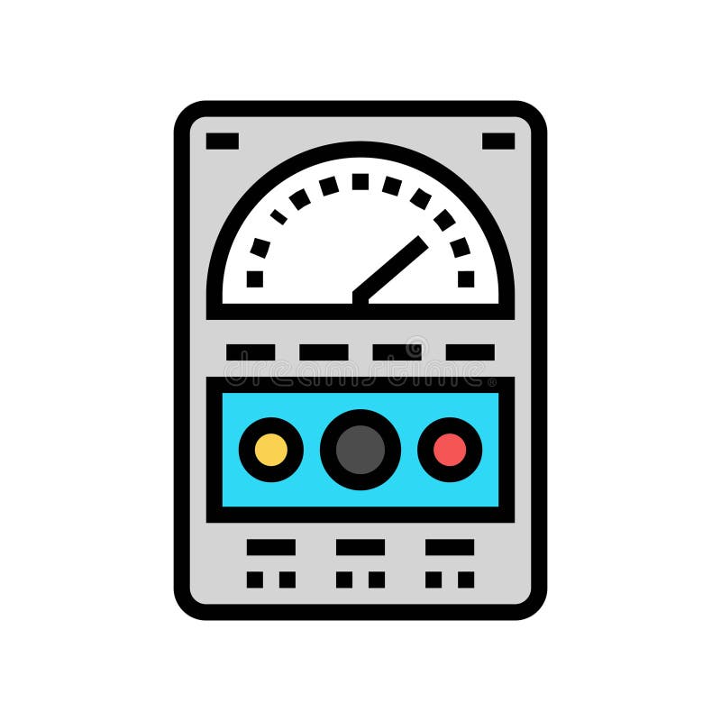 Test Equipment Tool Work Color Icon Vector Illustration Stock ...