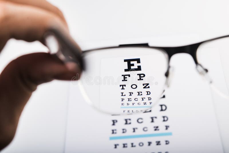 Test of eye glasses stock photo. Image of glasses, medical - 59841492