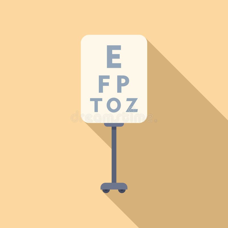 Test Eyes Patient Icon Flat Vector. General Scan Mri Stock Vector ...