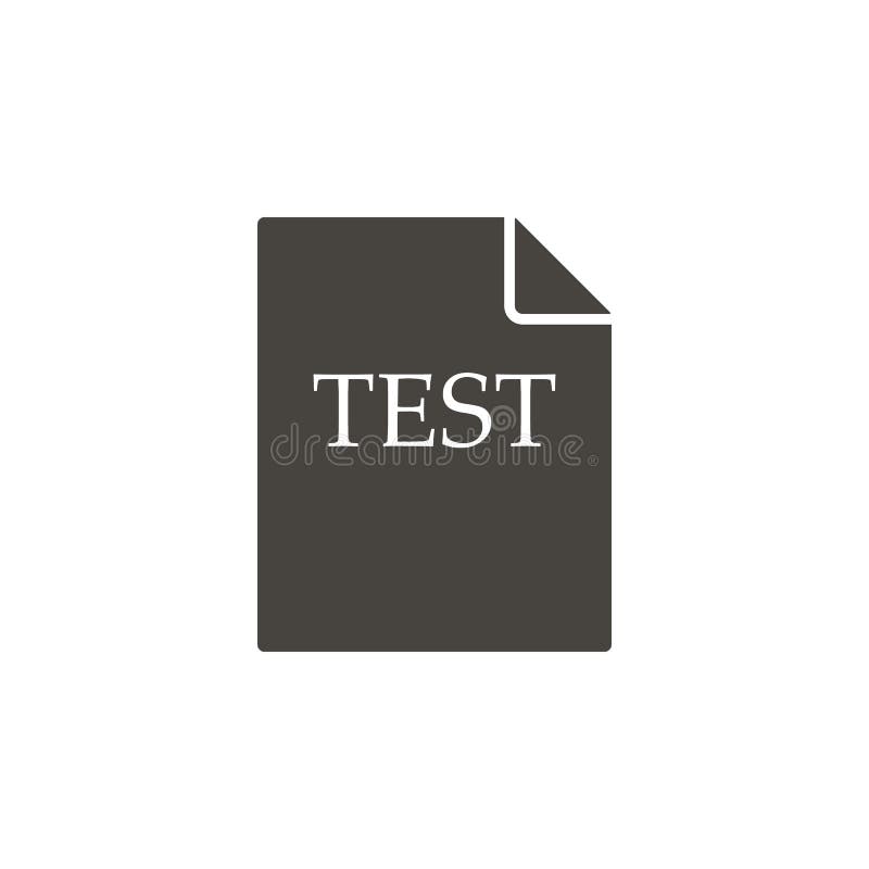 Test File Icon, Outline Style Stock Vector - Illustration of checklist ...
