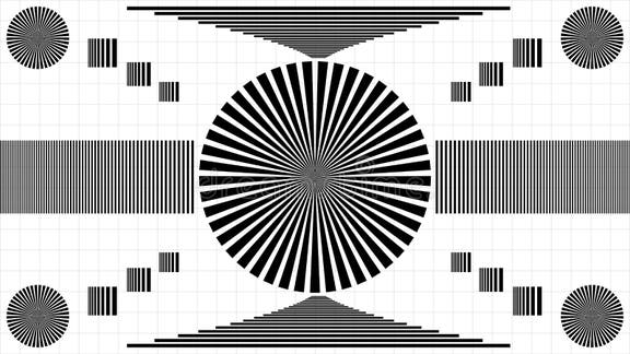 Test Focus Chart for Cameras Stock Illustration - Illustration of ...