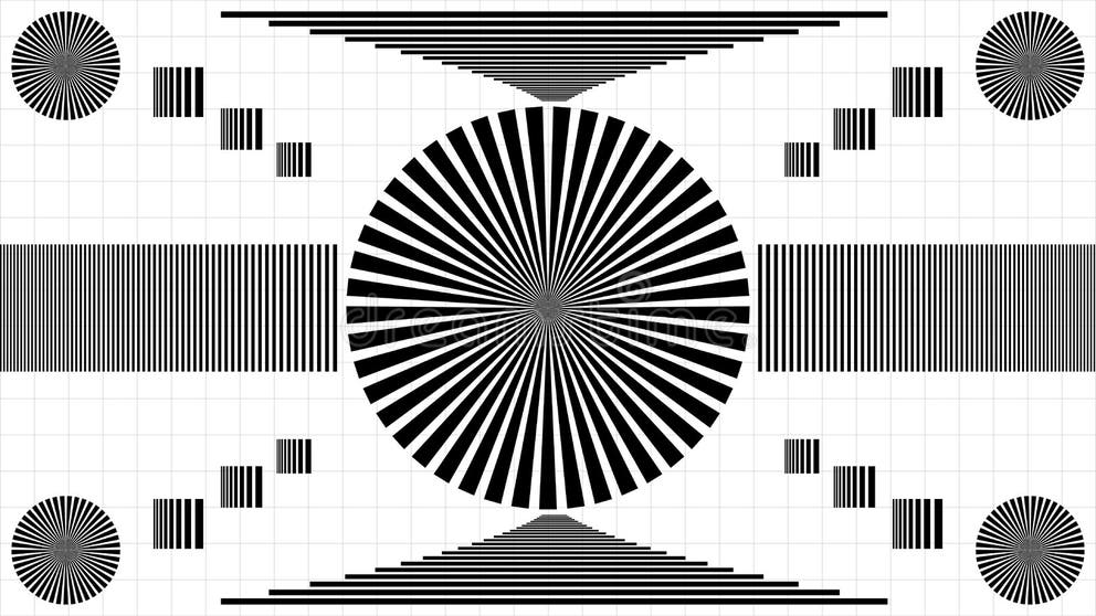 Test Focus Chart for Cameras Stock Illustration - Illustration of ...