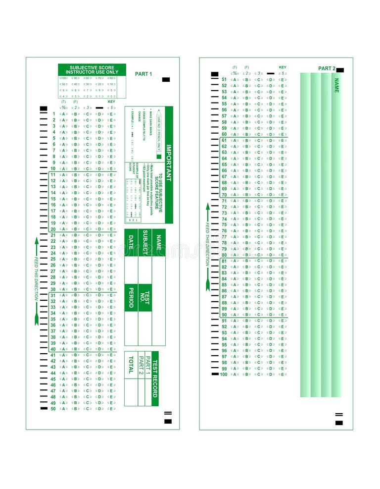 Scantron Test Stock Illustrations – 16 Scantron Test Stock ...