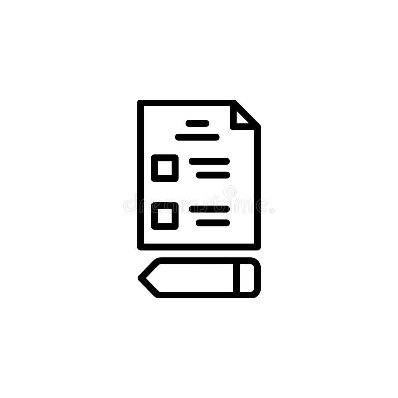 Test Icon. Online Learning Icon. Perfect for Application, Web, Logo and ...