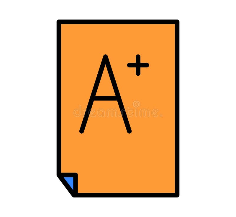 Test Icon with a Score. Vector Illustration Stock Illustration ...