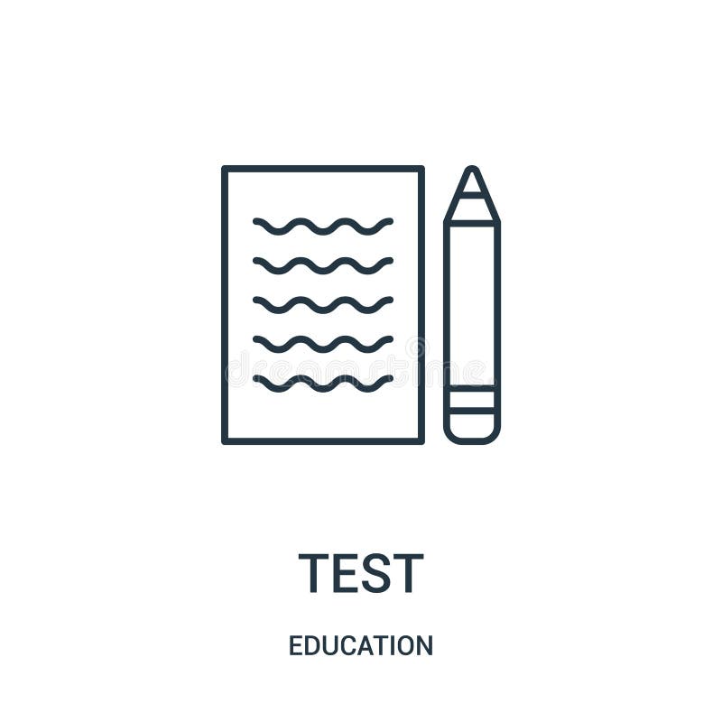 Test Icon Vector from Agile Collection. Thin Line Test Outline Icon ...