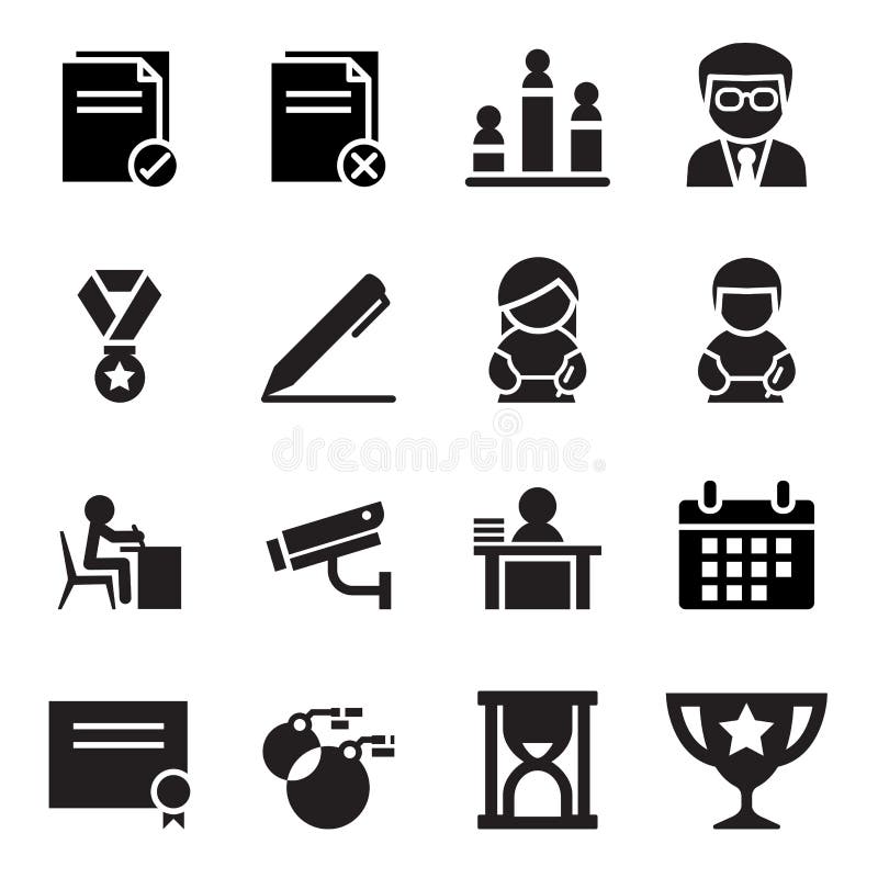 Test icon stock illustration. Illustration of examination - 72474465