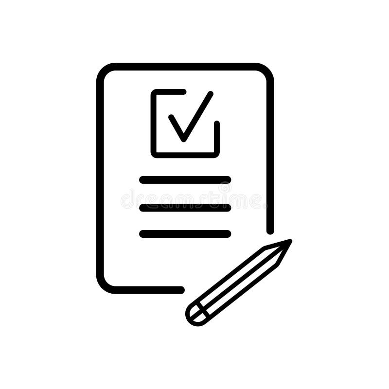 Test Icon Vector Sign and Symbol Isolated on White Background Stock ...