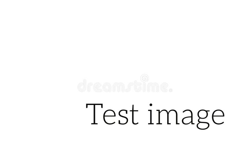 Test Image Text on White Background Stock Illustration - Illustration ...
