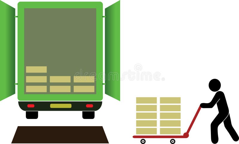 Test0Loading Material Form Truck Color Transport Goods Warehouse ...