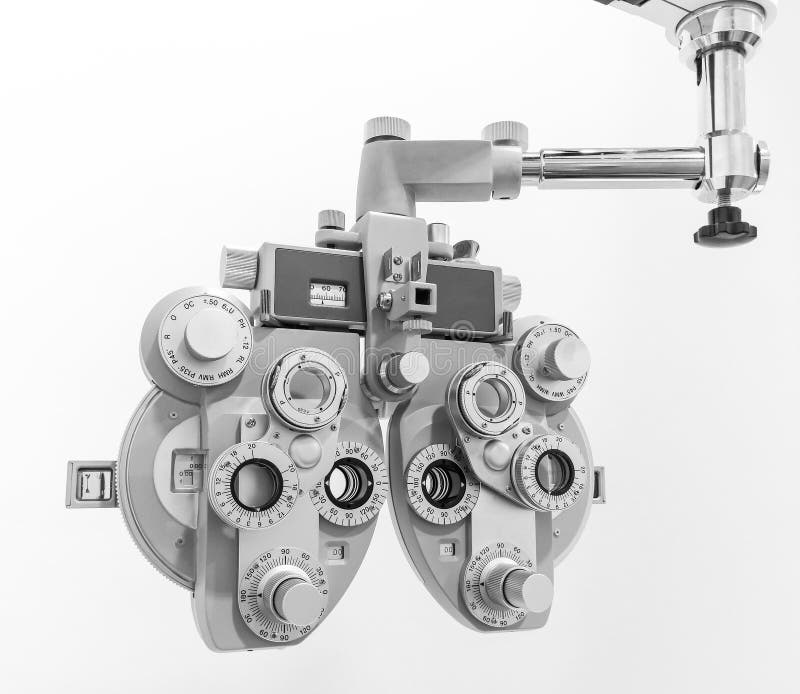 Test and Measurement of Myopia and Long Sight Stock Image - Image of ...