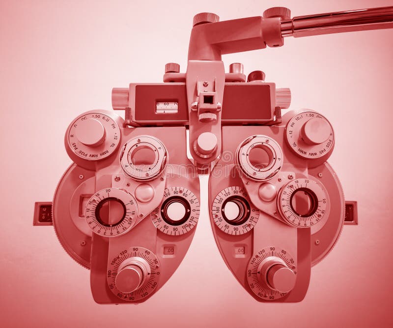Test and Measurement of Myopia and Long Sight Stock Photo - Image of ...