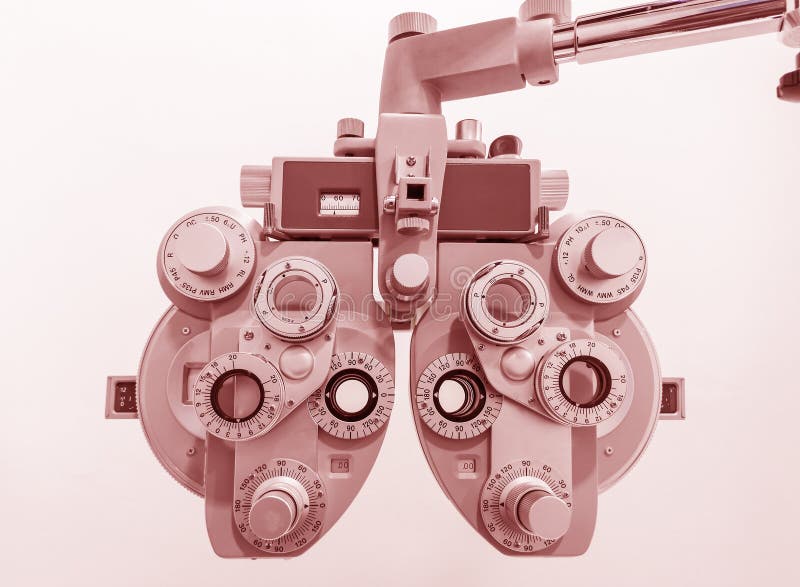 Test and Measurement of Myopia and Long Sight Stock Image - Image of ...