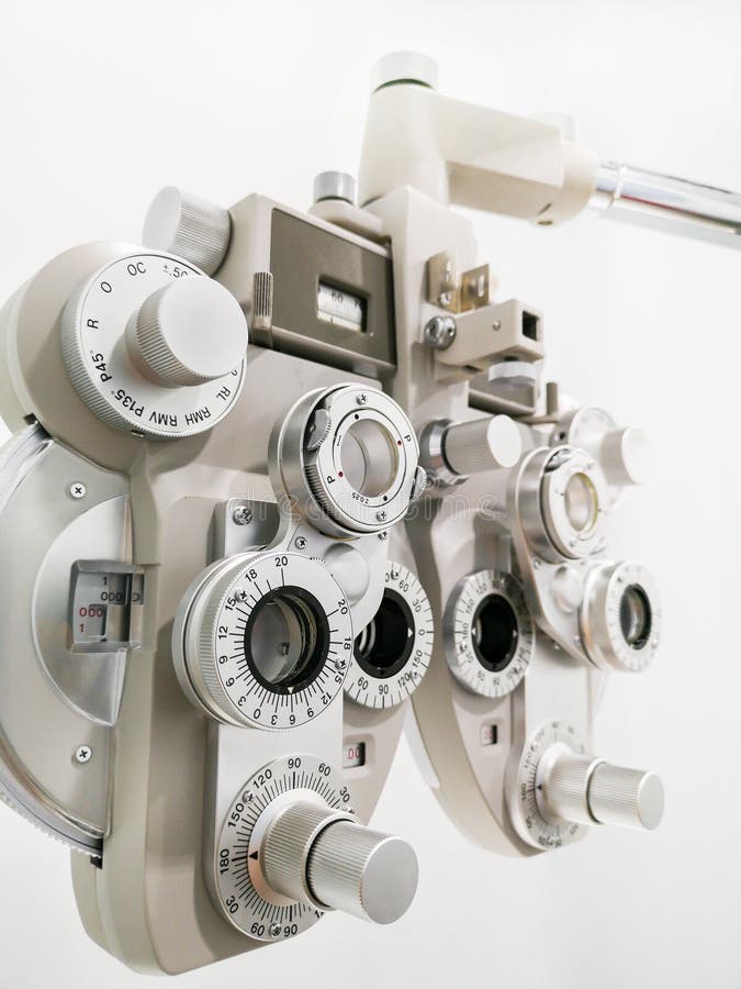 Test and Measurement of Myopia and Long Sight Stock Photo - Image of ...