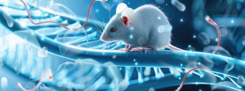 Test Mouse in the Laboratory. Selective Focus Stock Image - Image of ...