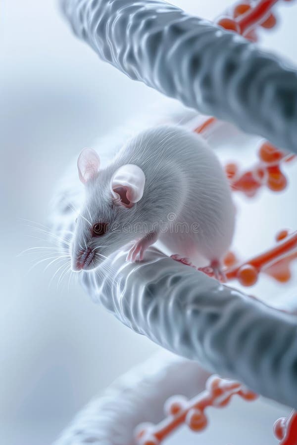 Test Mouse in the Laboratory. Selective Focus Stock Image - Image of ...