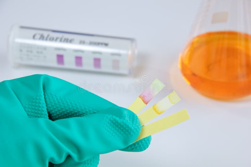 Test paper chlorine stock photo. Image of studio, chemistry - 23609606